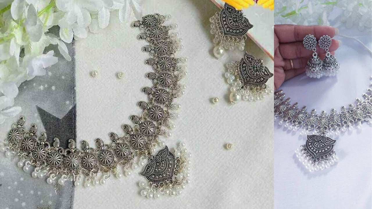 Jewelry making tutorials || Neckless making at home || Step by step ...