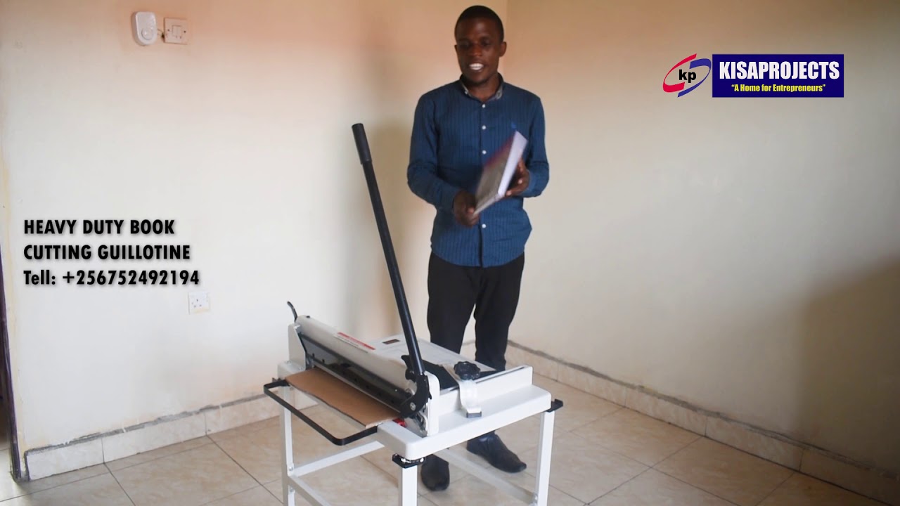 BOOK CUTTING GUILLOTINE AT KISA PROJECTS - YouTube