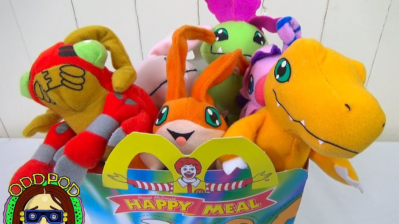 McDonald's Digimon Happy Meal Toys 2001 - Full Collection Unboxing ...