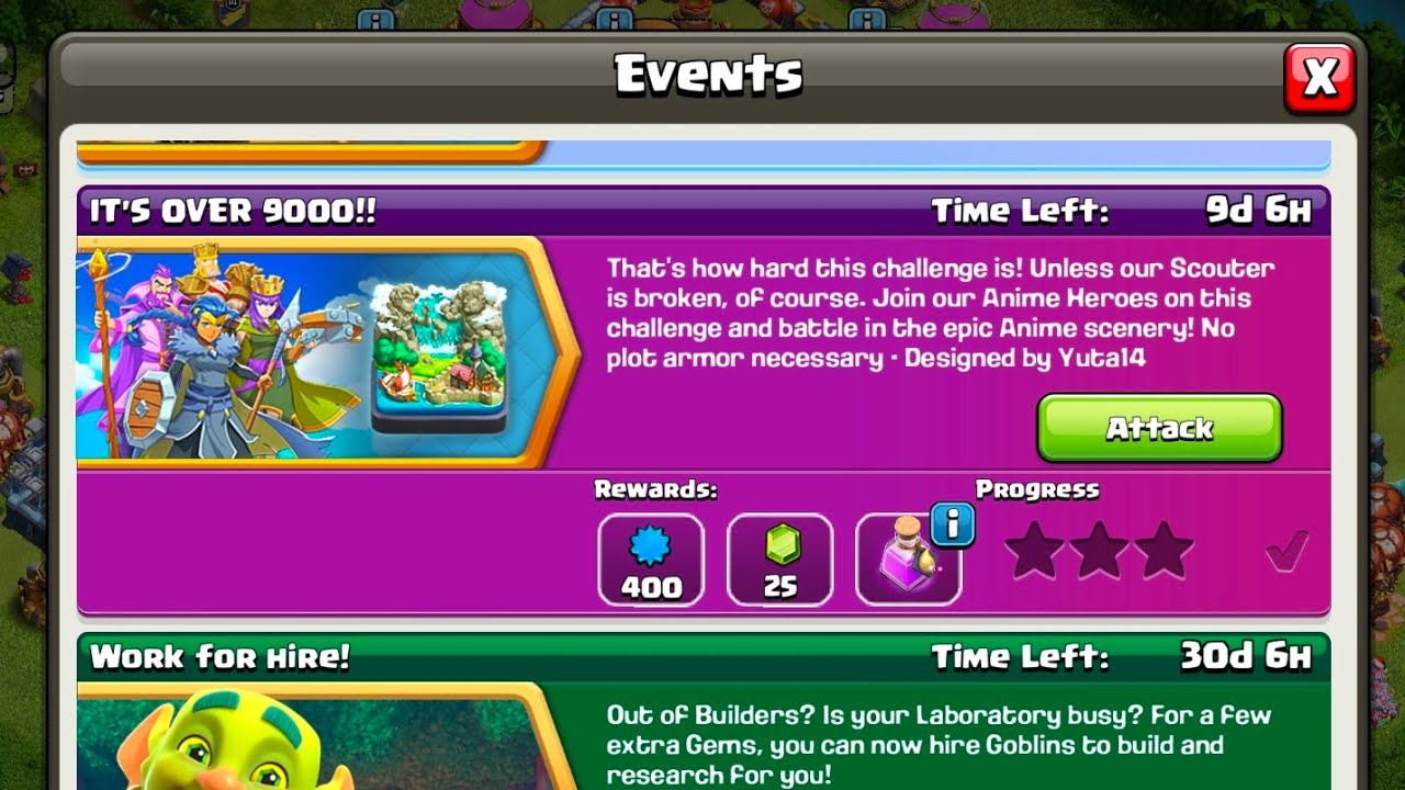 How to easily 3 Star It's over 9000 challenge in clash of clans new ...