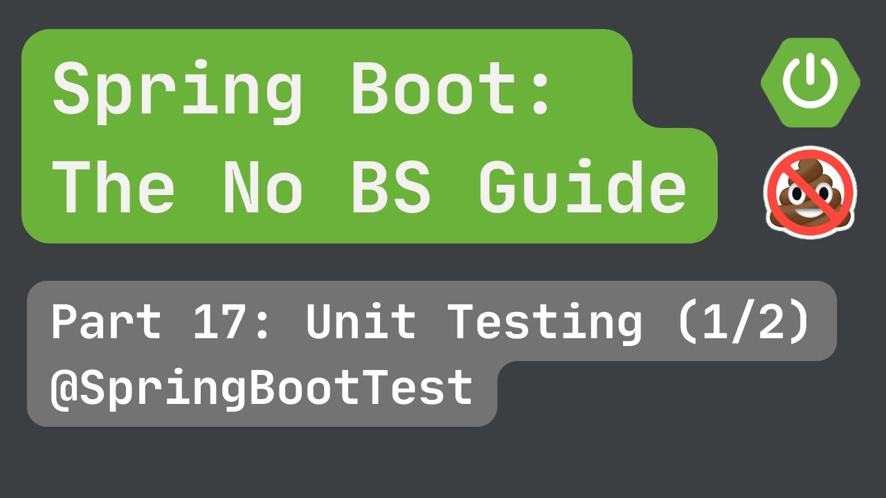 Spring Boot pt 17: Unit Testing (1/2) - YouTube