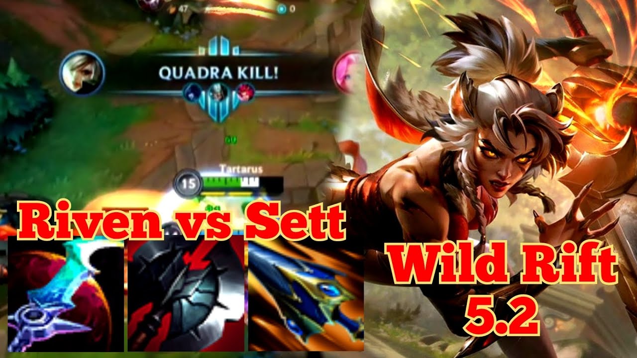 Riven Top Very Strong with New Items - Wild Rift 5.2 Baron Lane - YouTube