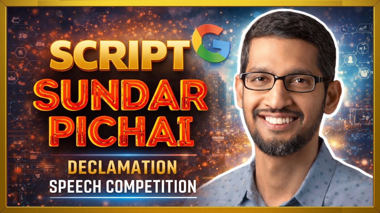 Declamation Speech of Sundar Pichai | Declamation Competition Script ...