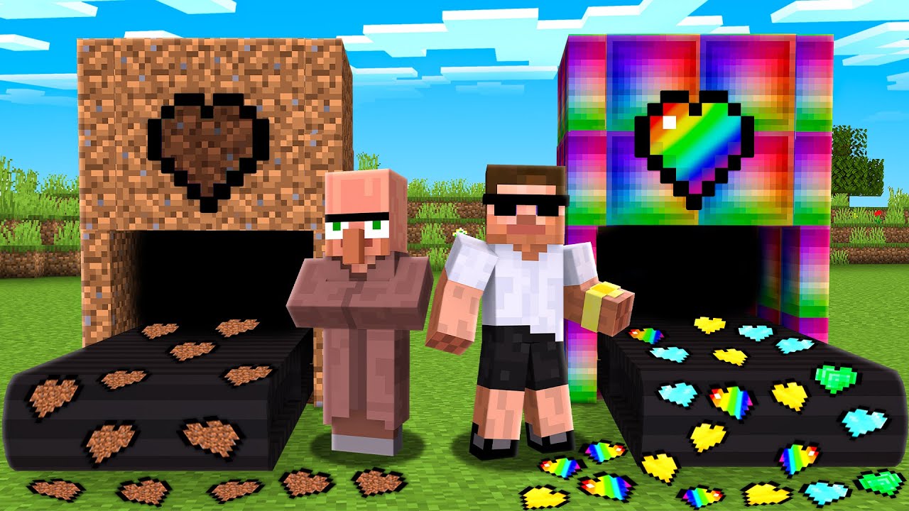 Carry vs Doorbin Heart Factory Challenge in Minecraft.. - YouTube