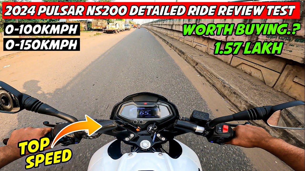 2024 Pulsar NS200 Top Speed Test || Detailed Ride Review - King of ...