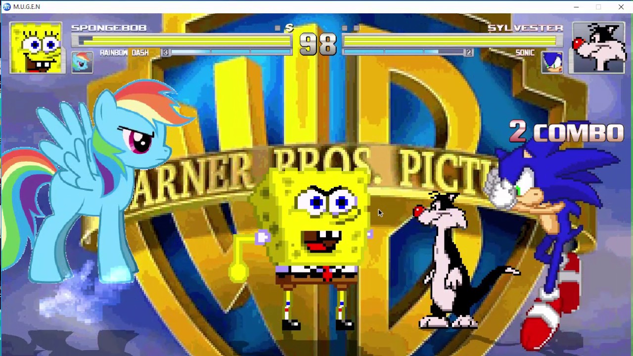 M.U.G.E.N - Arcade with SpongeBob and Rainbow Dash - YouTube