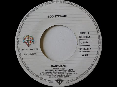 🟣 Rod Stewart - Baby Jane (Original 7") 123 BPM *1983* - YouTube