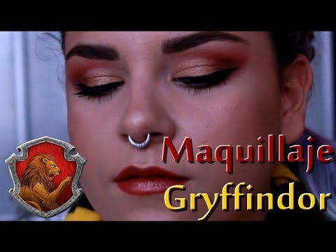 MAQUILLAJE GRYFFINDOR (Gryffindor makeup) [Casas de HOGWARTS - HARRY ...