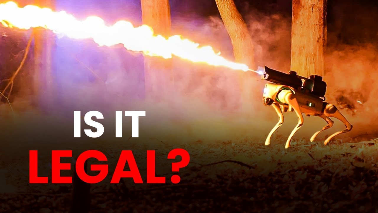 When an Ai Robot is given a Flame Thrower!!!! - YouTube