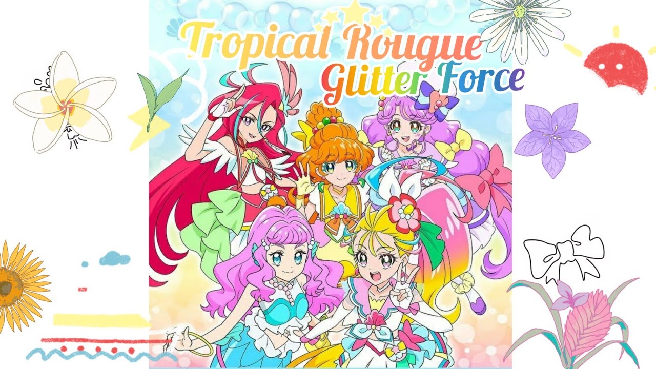 Glitter Force Tropical Rougue promo intro - YouTube