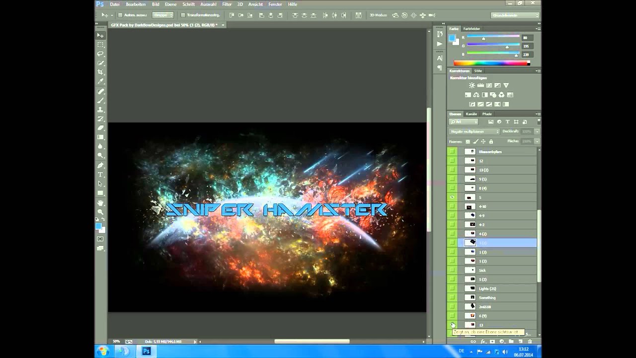 •Professionelles Hintergrundbild Erstellen• •Sniper Hamster• ♦SpeedArt♦ ...