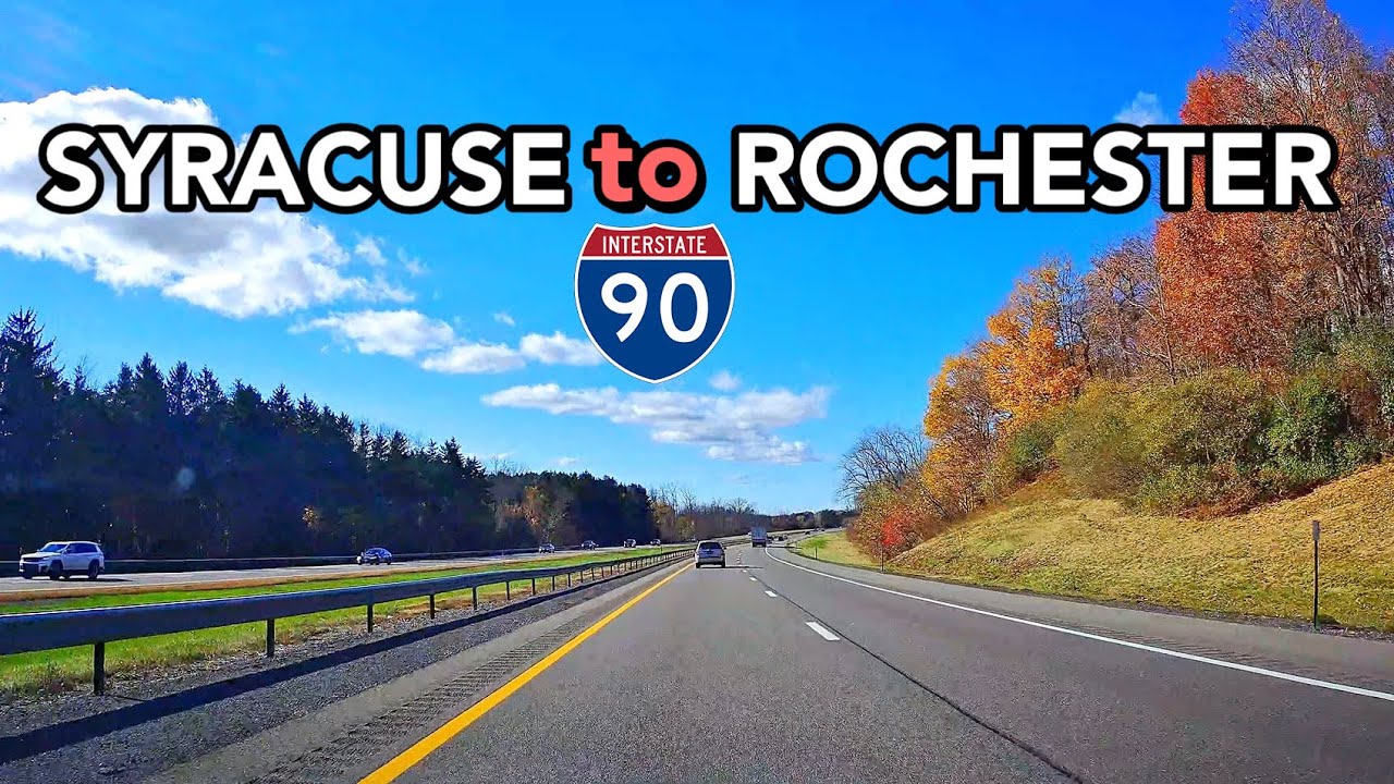 Syracuse to Rochester, New York/ interstate 90 , I 90 , a real time ...