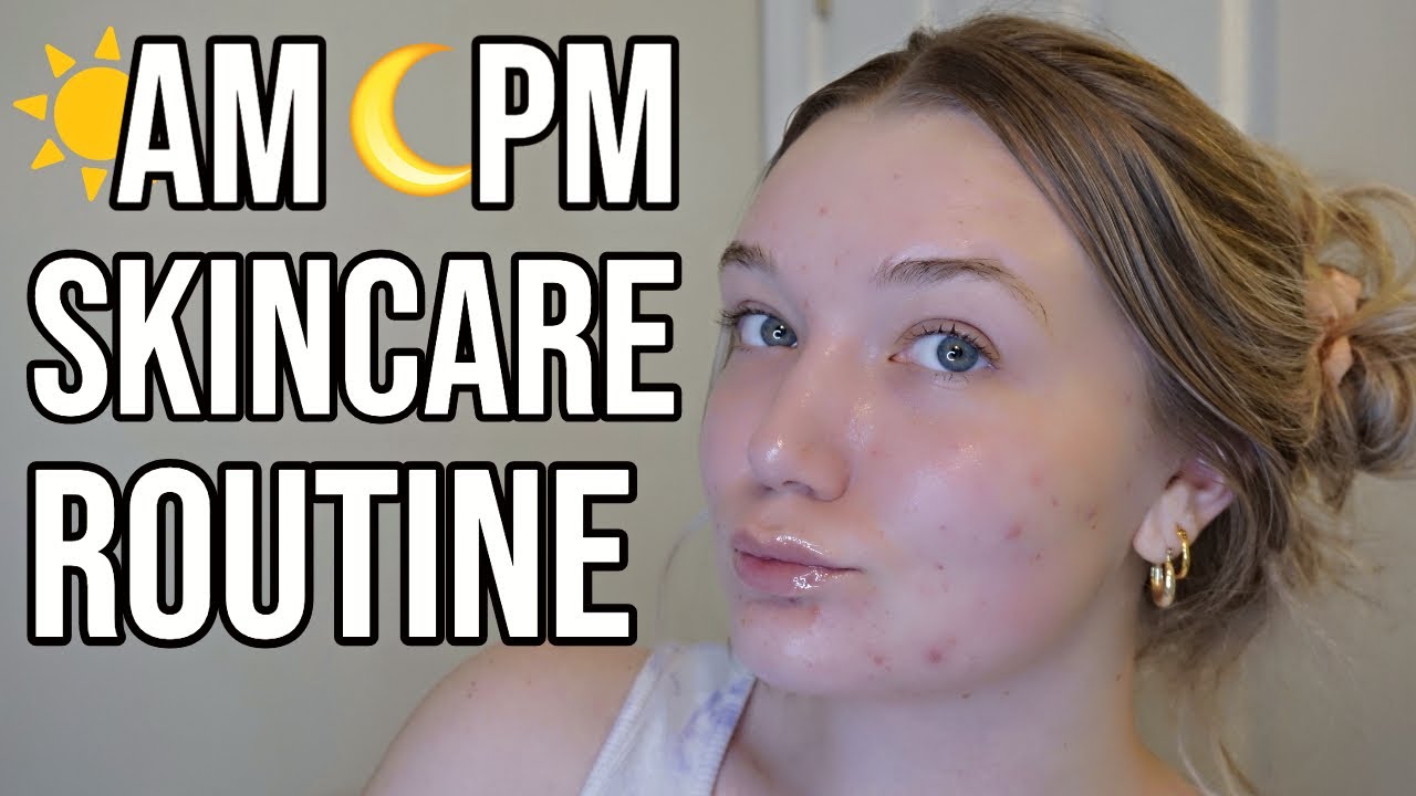 AM & PM Skincare Routine - Dry, Sensitive, Acne Prone Skin - YouTube