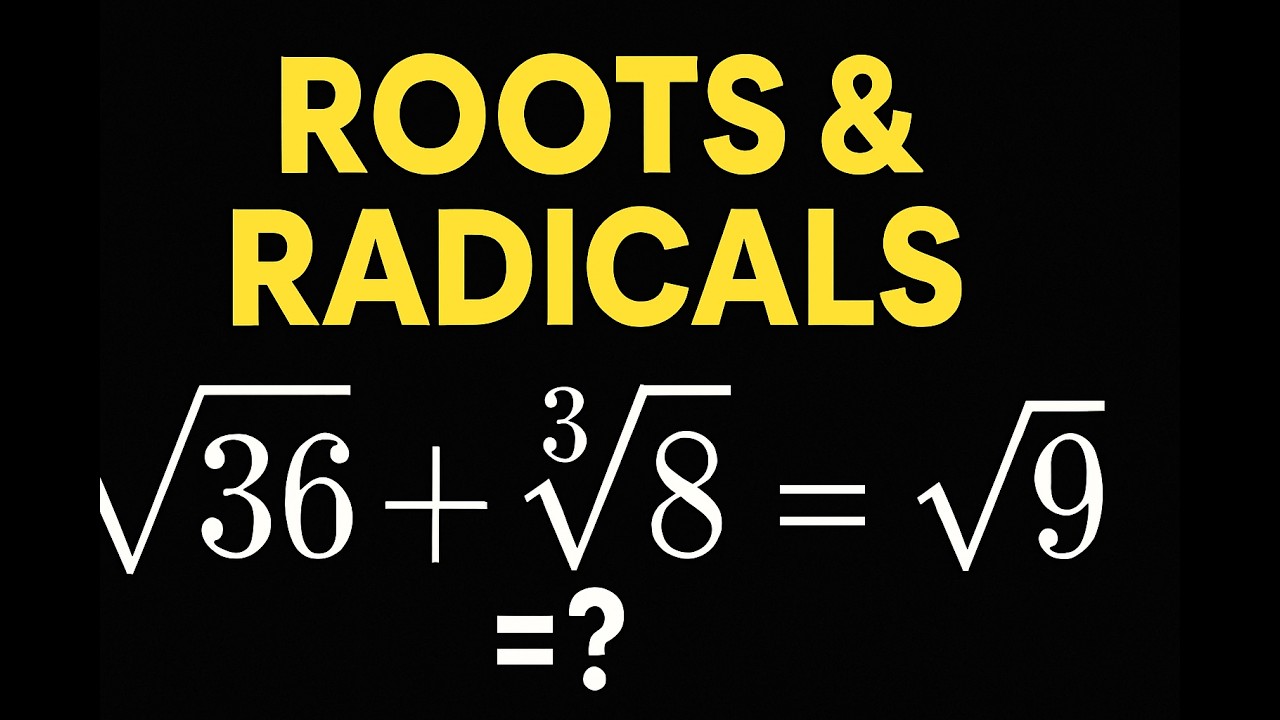 Roots & Radicals FINALLY Made Easy (You’ll Never Forget This!) - YouTube
