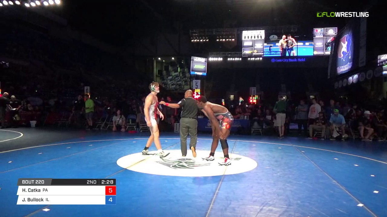 Cadet FS 220 5th Place - Hunter Catka (PA) vs. Jacob Bullock (IL) - YouTube
