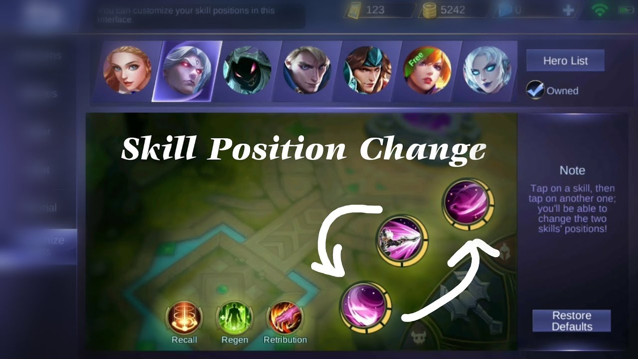 SKILL POSITION CHANGE UPDATE ON ADV SERVER | MOBILE LEGENDS - YouTube