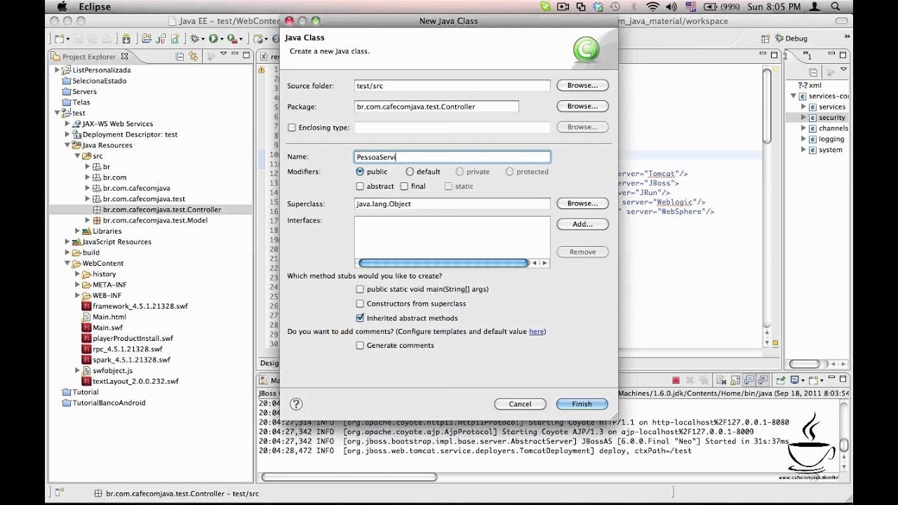 Tutorial comunicação java e flex usando jboss - YouTube