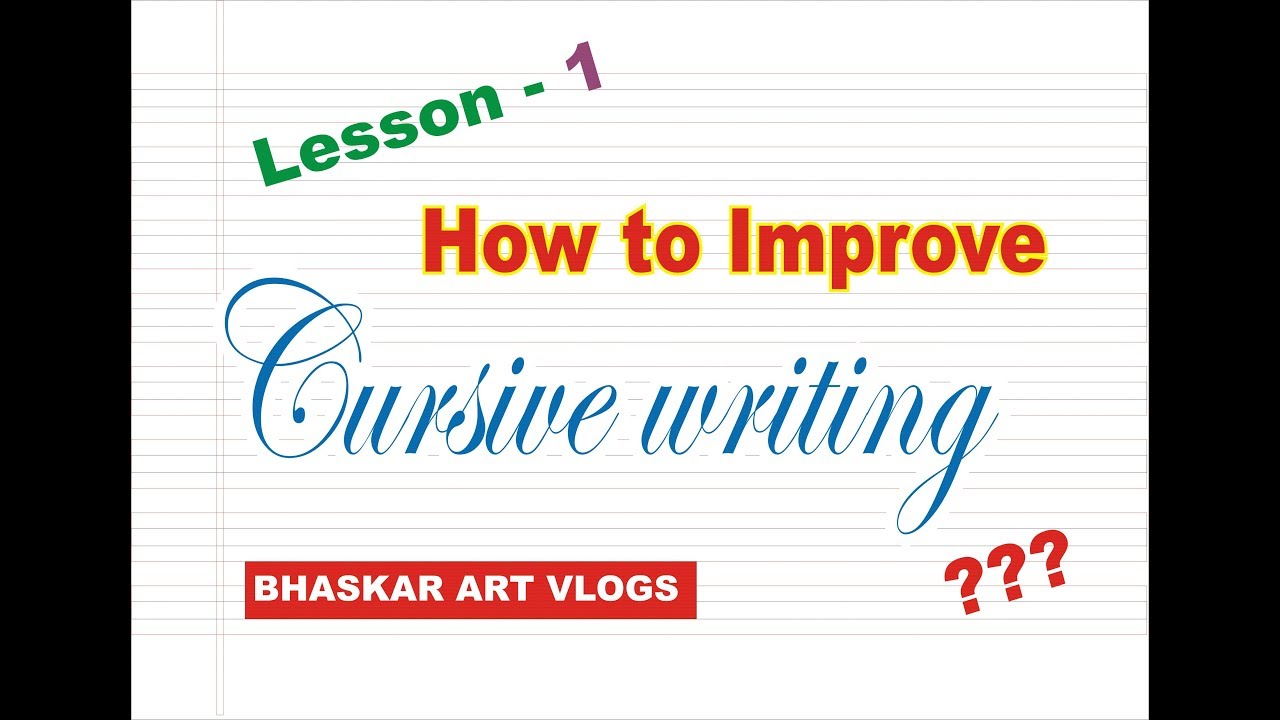 Improve Cursive Handwriting. - YouTube