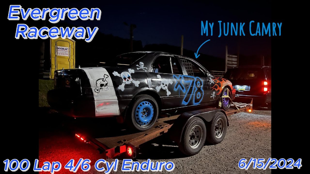 Evergreen Raceway 4/6 Cyl Gut N Go Enduro 6/15/2024 Car x78 - YouTube
