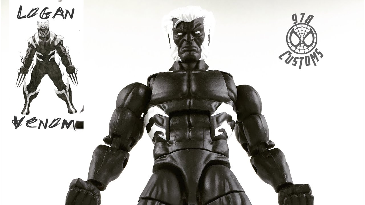 Venomverse Logan custom Marvel Legends wolverine 6" action figure ...