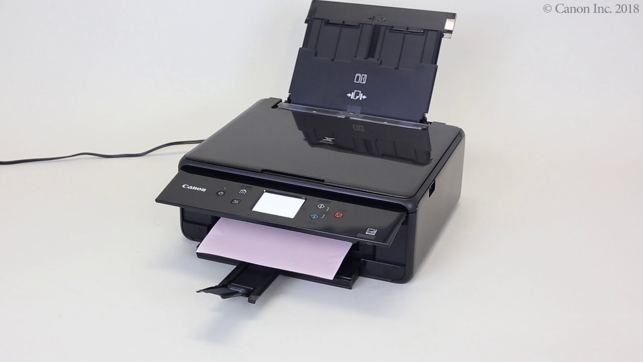 Removing jammed paper: paper output slot (TS6200 series) - YouTube