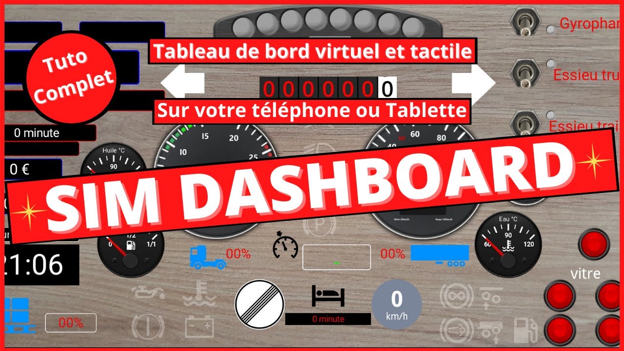 TUTORIEL COMPLET Sim Dashboard!!! - YouTube