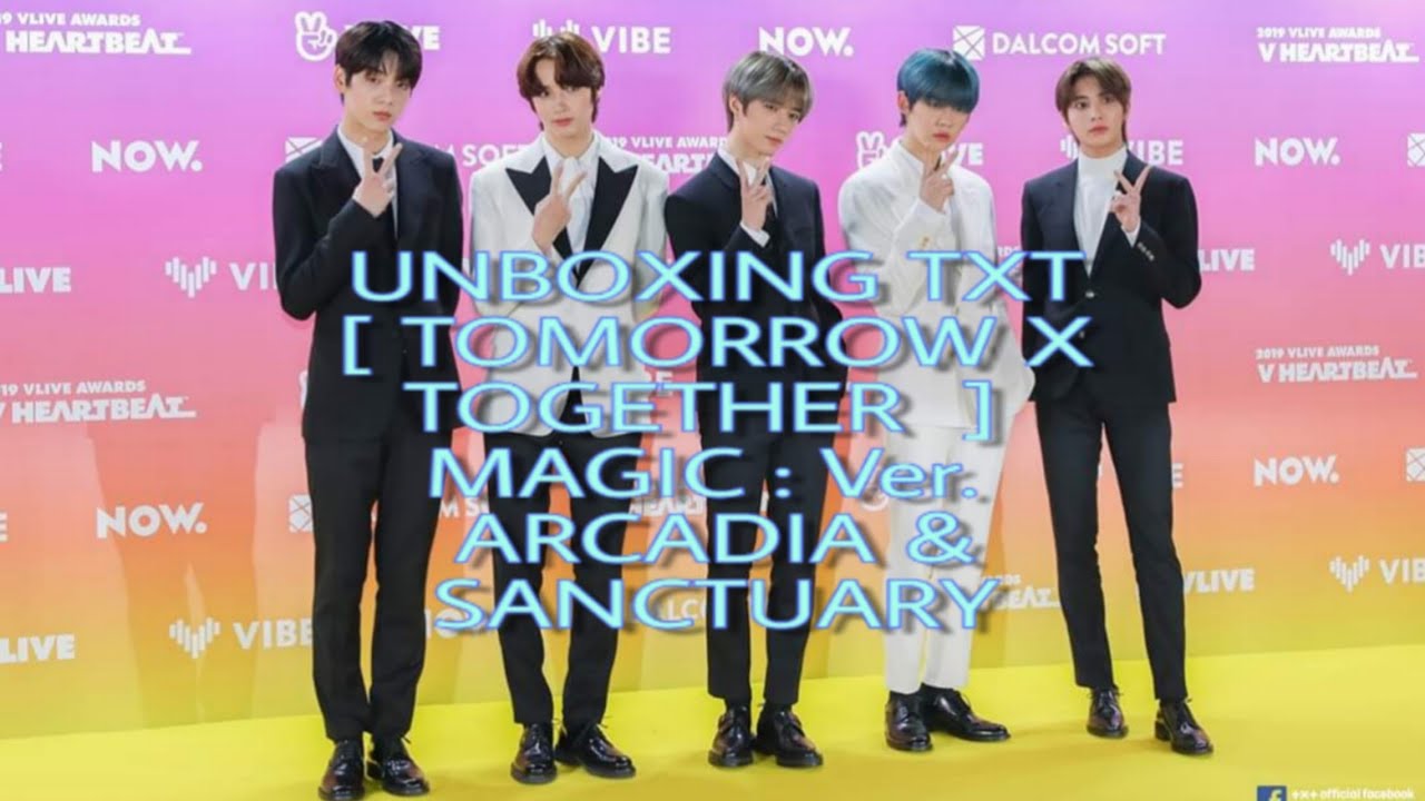 UNBOXING ALBUM TXT [ TOMORROW X TOGETHER] VER . ARCADIA & SANCTUARY ...