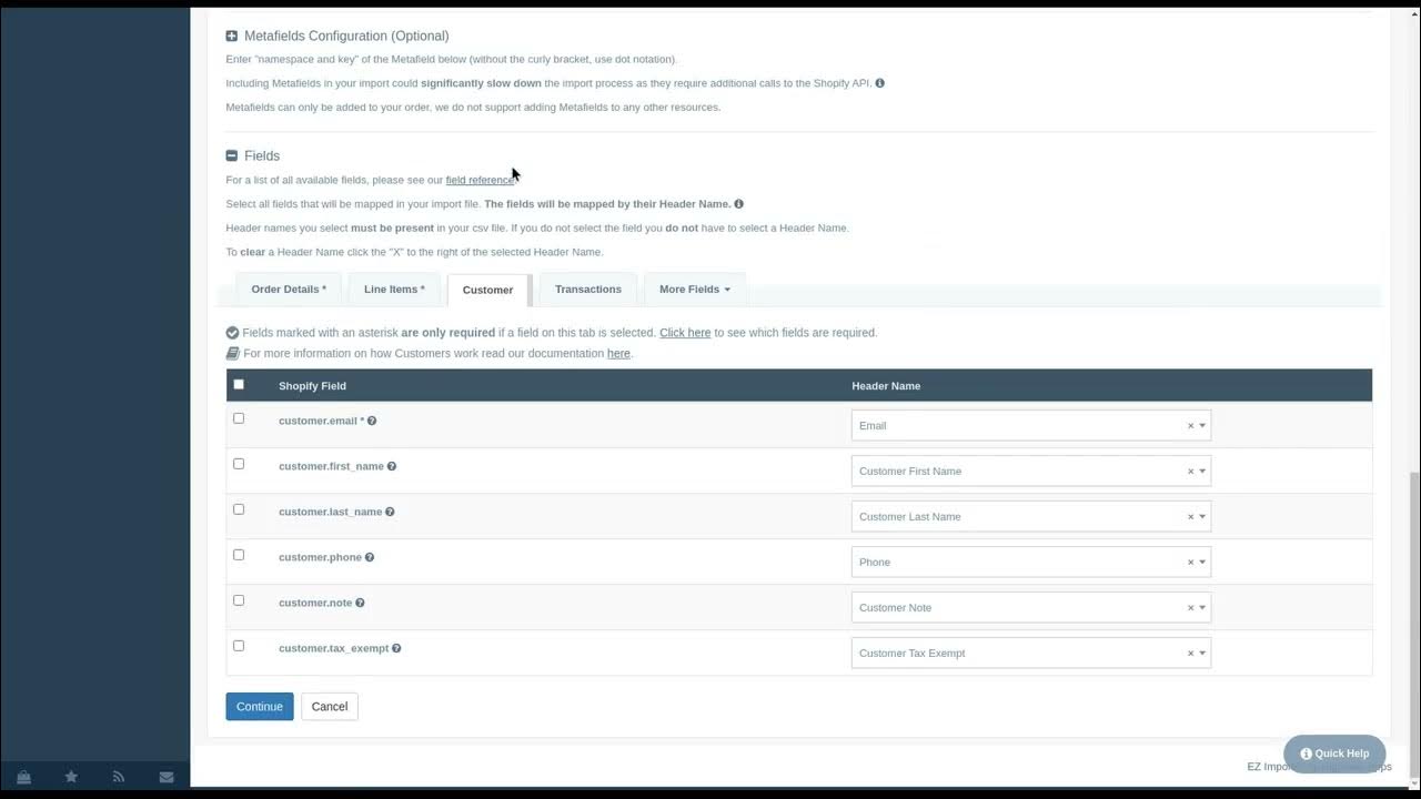 Map Your CSV Columns To Shopify - YouTube