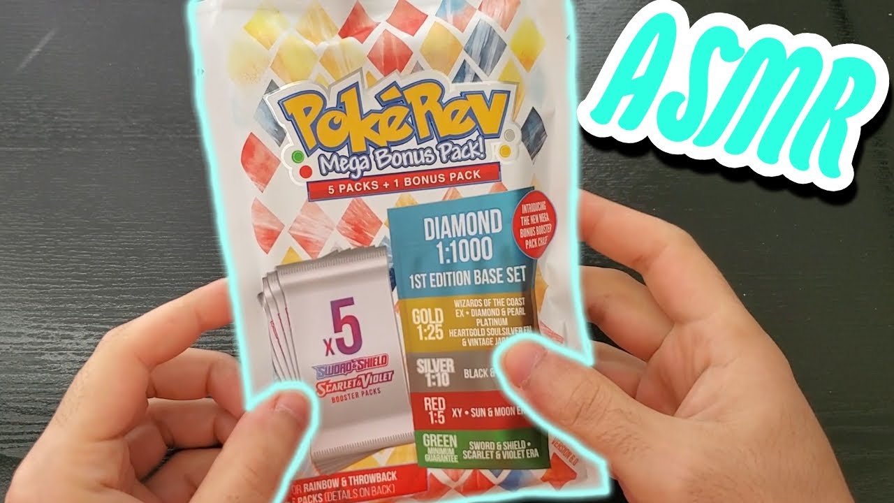 ASMR | PokeRev Diamond Mystery Pokemon Pack - YouTube