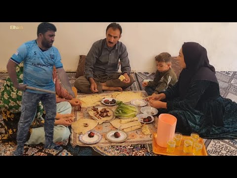 Meeting Elham and his father, as well as Sadeq working in the villages