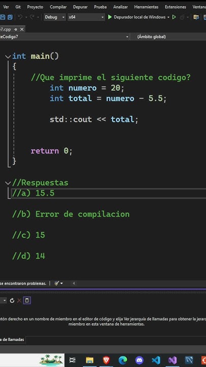 Que imprime el siguiente codigo (7) #c++ #cpluslus #programacion #programar #windows # ...