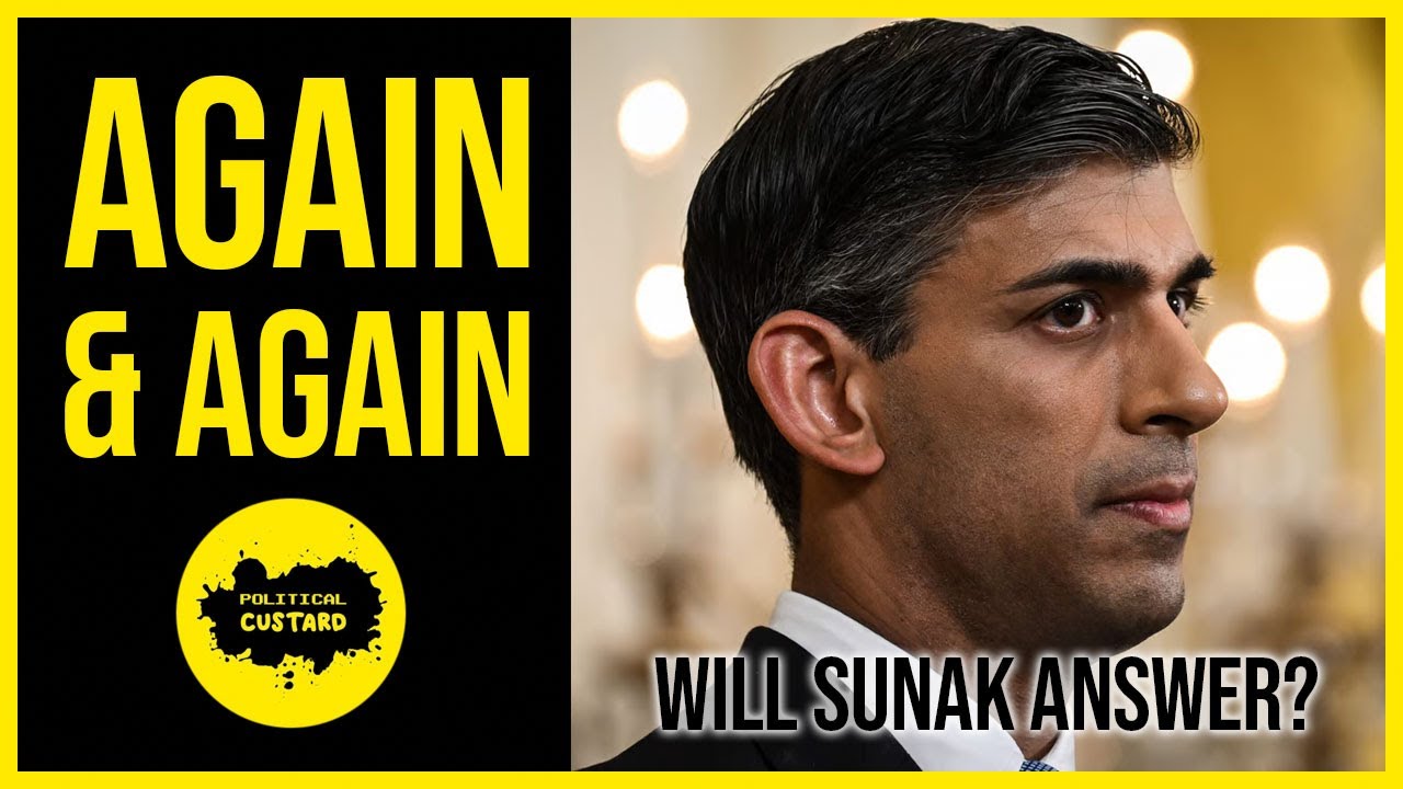 ROUND TWO: Sunak Avoids Answering the same question again & again ...