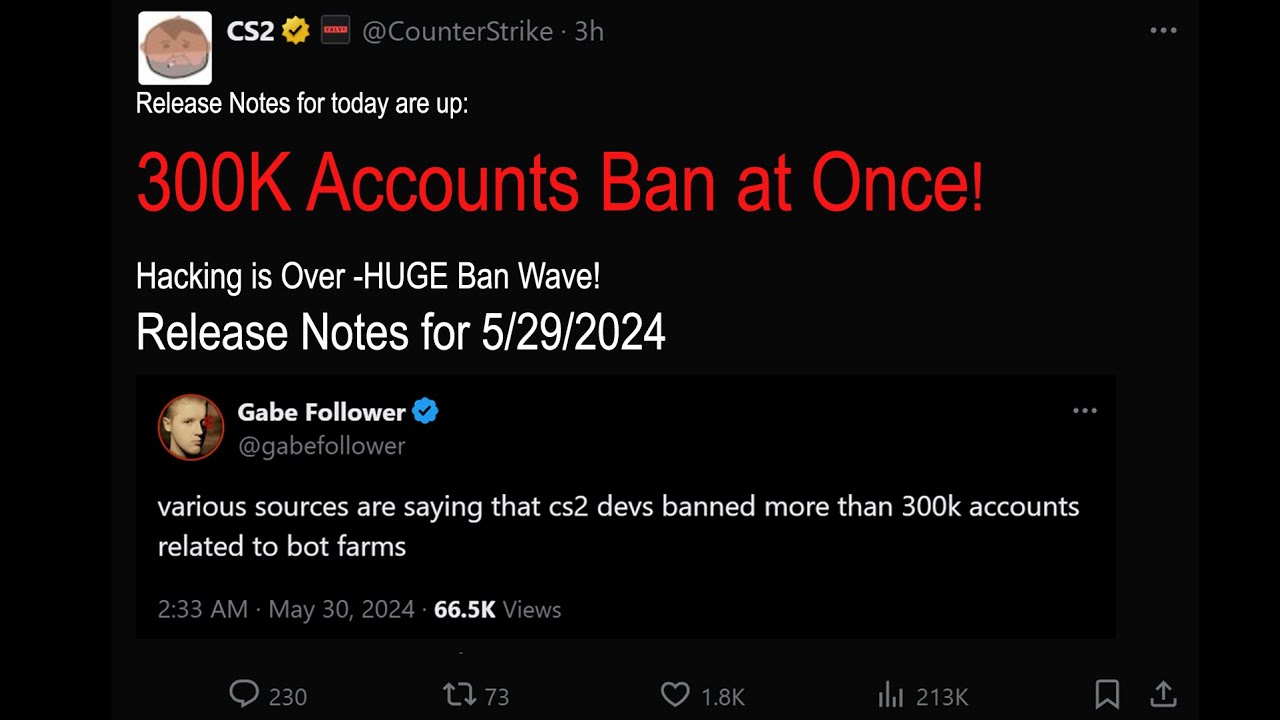 The Biggest Ban Wave in the History of CS - YouTube