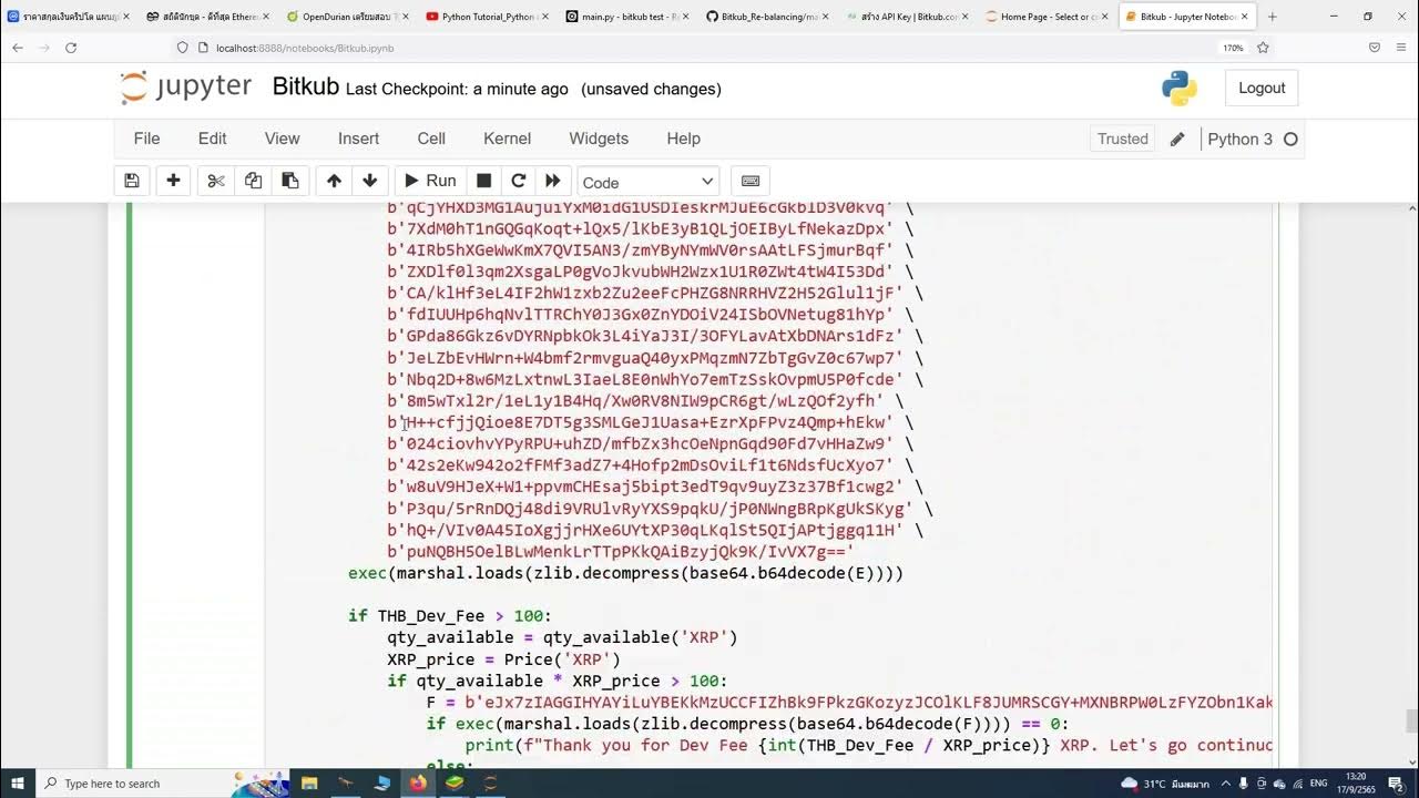 ประยุกต์ใช้ Python EP_3/5 AutoBotProgramBitkub - YouTube