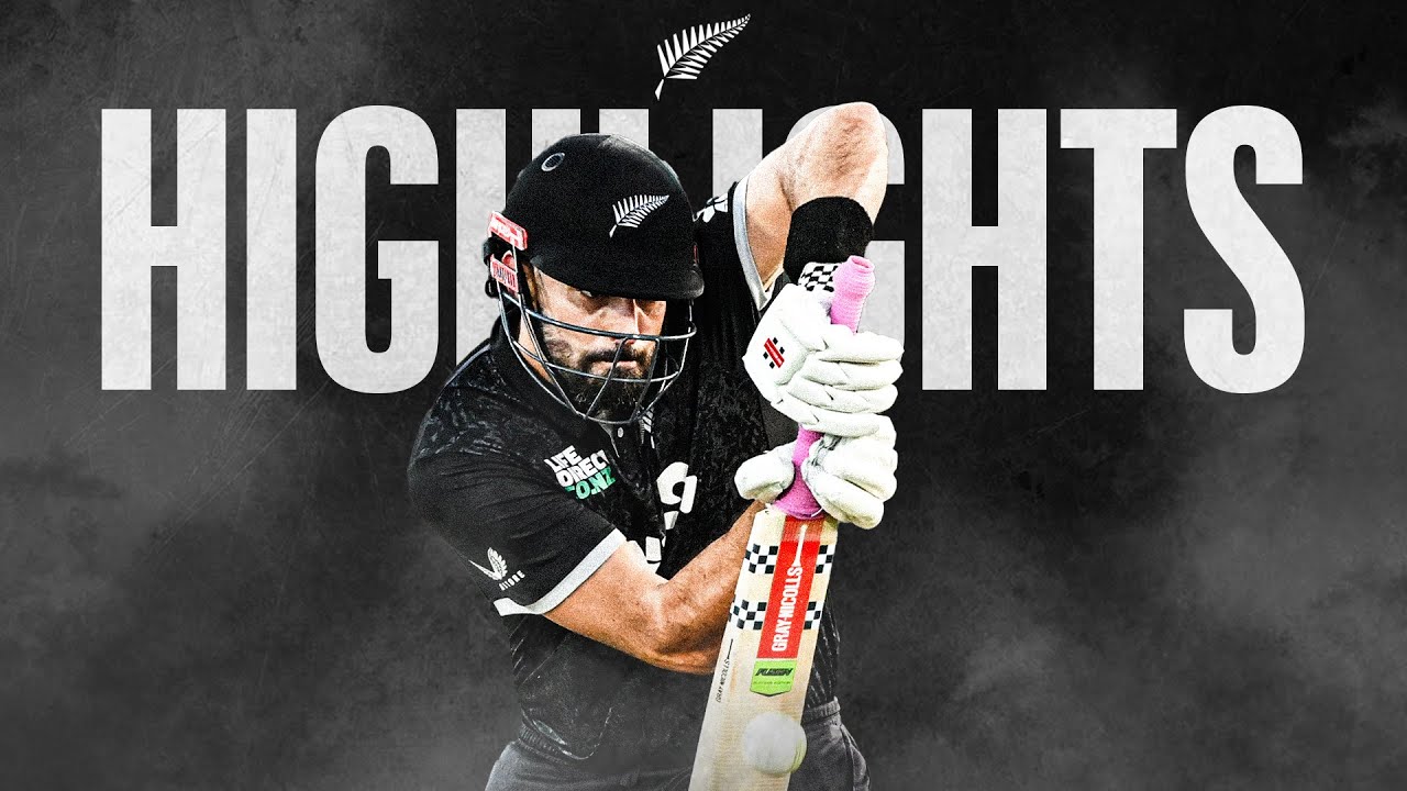 Mitchell Steers BLACKCAPS Home! 🧭 | Highlights | New Zealand v England ...
