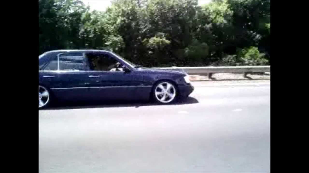 Bagged Merc W124 [ QUPHOE ] NZ - YouTube