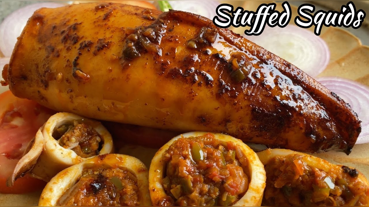 Stuffed Squids in Reachado Masala. How to make Stuffed Squids Masala. Reachado Masala Calamari ...
