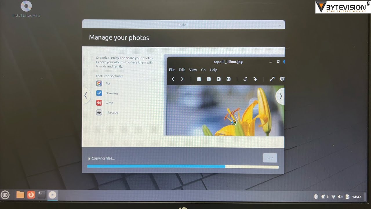 ByteVision Tutorial Video of Linux Mint 22 Installation from USB Bootable Pen Drive - YouTube