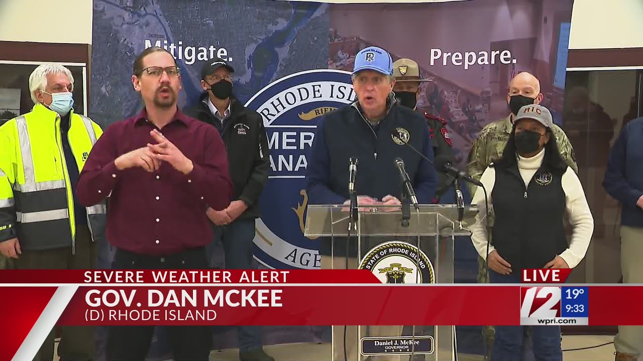 VIDEO NOW: RI emergency officials update on the storm's impacts - 9:30 ...