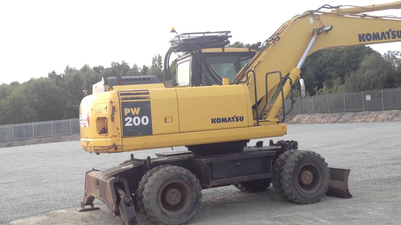 Komatsu PW200 for sale - YouTube