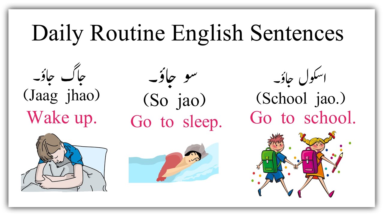 Daily Routine English Sentences | English Speaking Practice | Spoken ...
