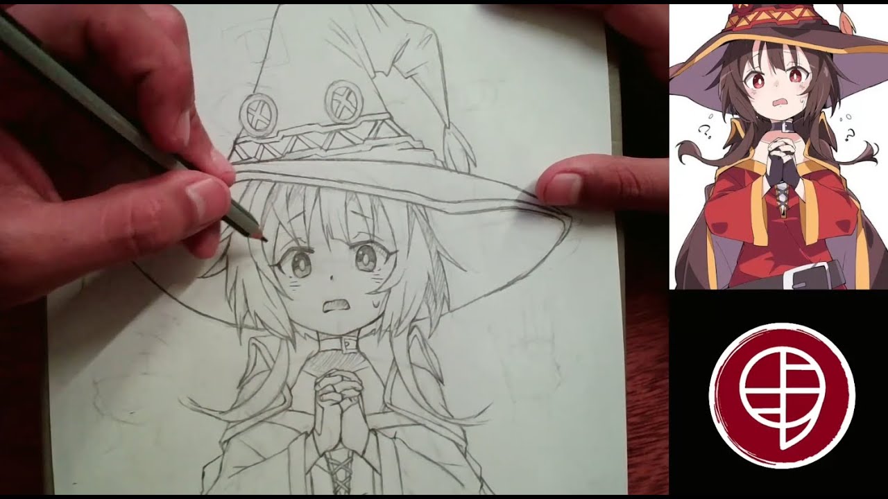 【SESIÓN #17】🔥🔥 DIBUJANDO A MEGUMIN 🔥🔥 de KonoSuba! - YouTube