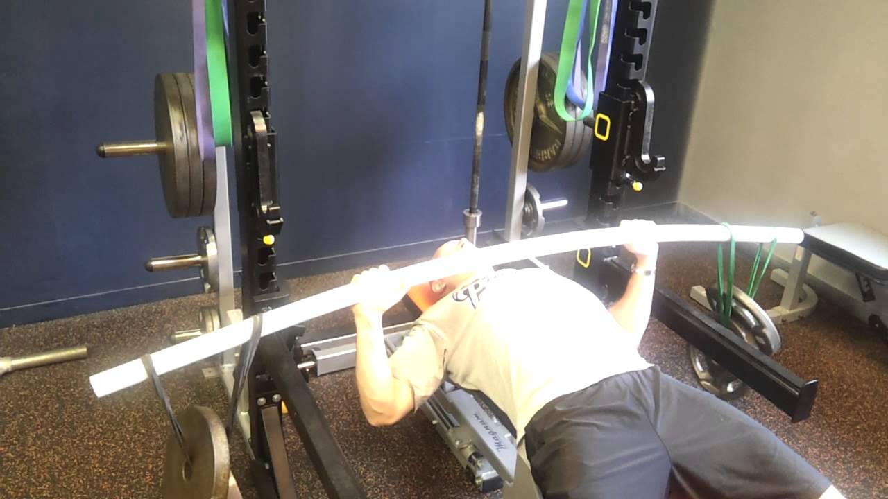 Benching with a pvc pipe at TEAMS Training Center - YouTube