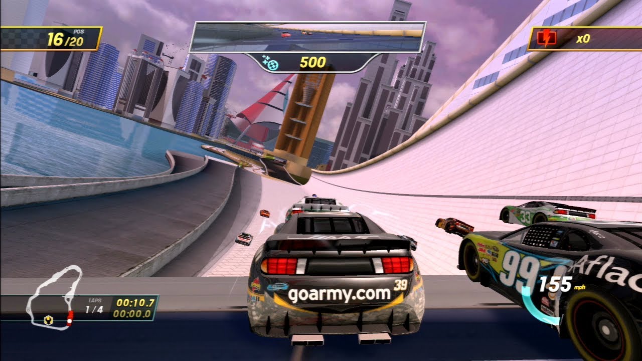 NASCAR Unleashed - Unleashed Speedway: Cityscape *Gameplay* [PS3] - YouTube