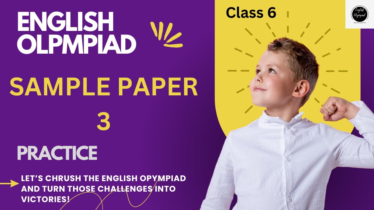 International English Olympiad Class 6: Sample Practice Paper 2 - YouTube