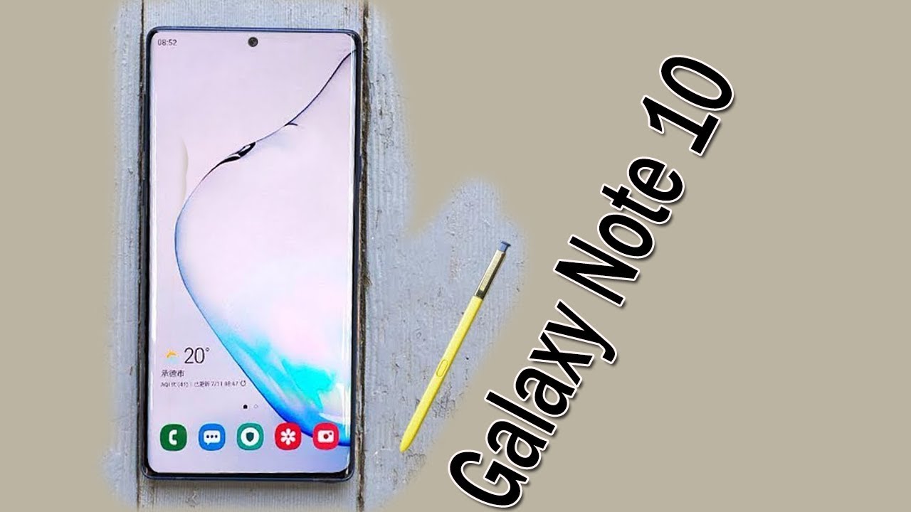 Samsung Galaxy Note 10+ - LEAKED IN A NEW "AURA WHITE" COLOR - YouTube