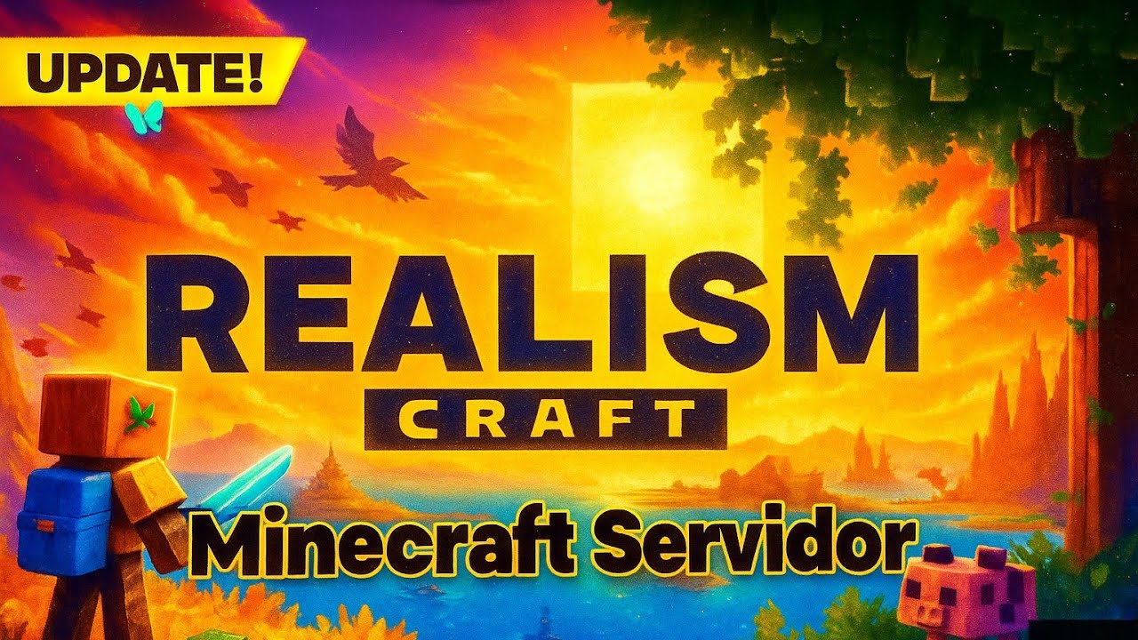 Minecraft realism craft ao vivo!🌍 Vem jogar comigo no meu mundo! - YouTube
