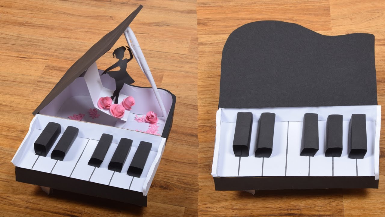 How to Build Amazing Toy Piano/ How to make Origami Paper Piano ...