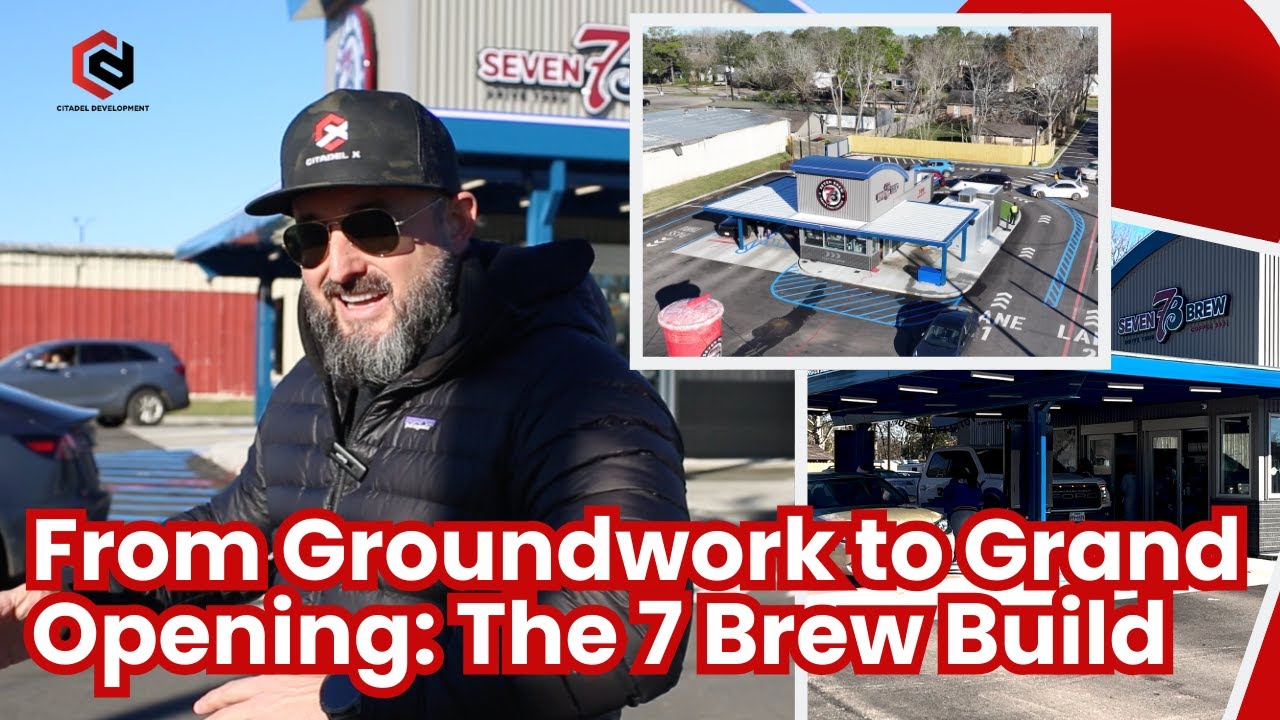 From Groundwork to Grand Opening: The 7 Brew Build 🏗️☕ - YouTube