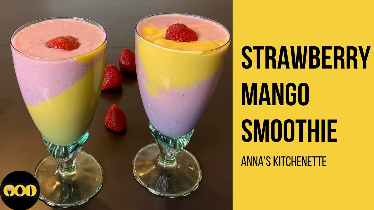 Smoothie Strawberry Mango | Smoothie with Cheese Cream | Quick & Easy ...